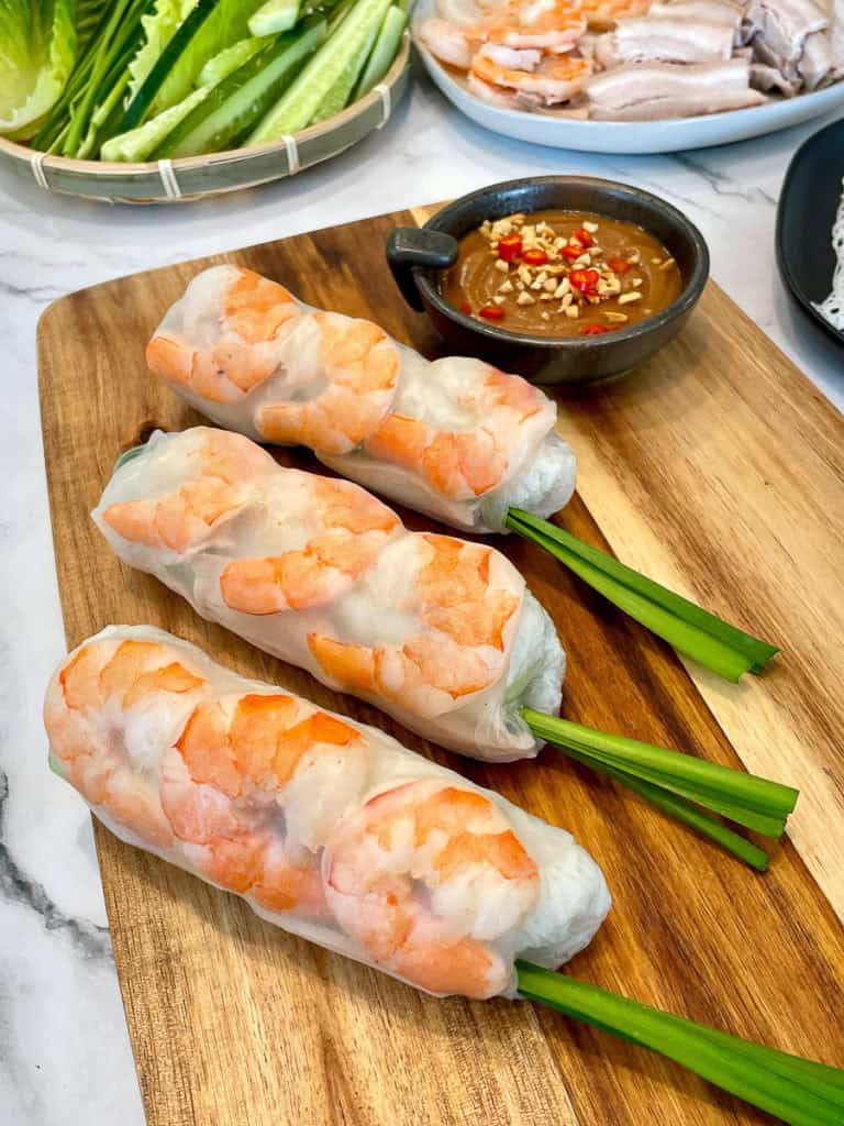 The Best Vietnamese Spring Rolls with Easy Peanut Sauce – The Savory ...