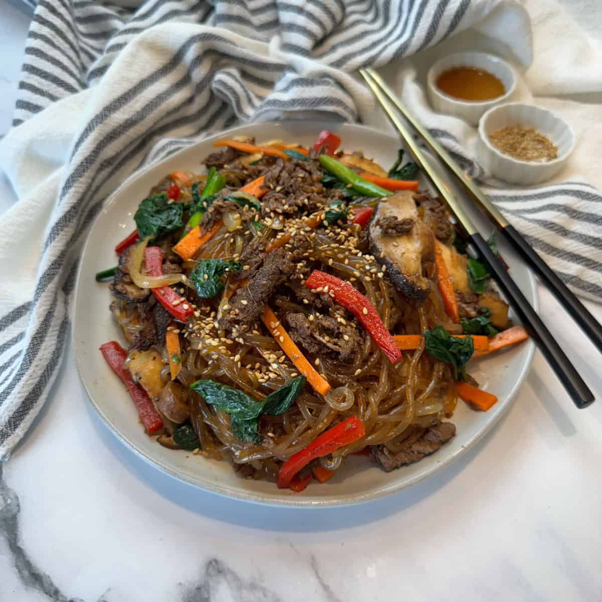 The Best Authentic Korean Beef Japchae Recipe – The Savory Chopstick