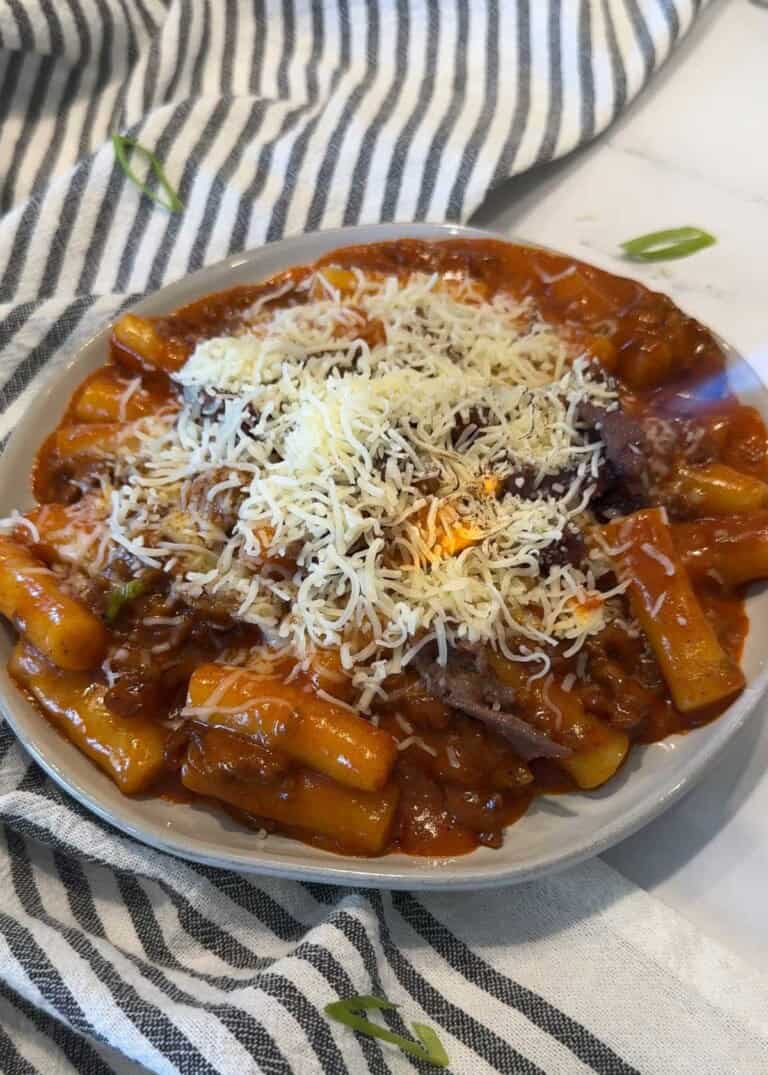 Easy Creamy Korean Rose Tteokbokki with Bulgogi – The Savory Chopstick