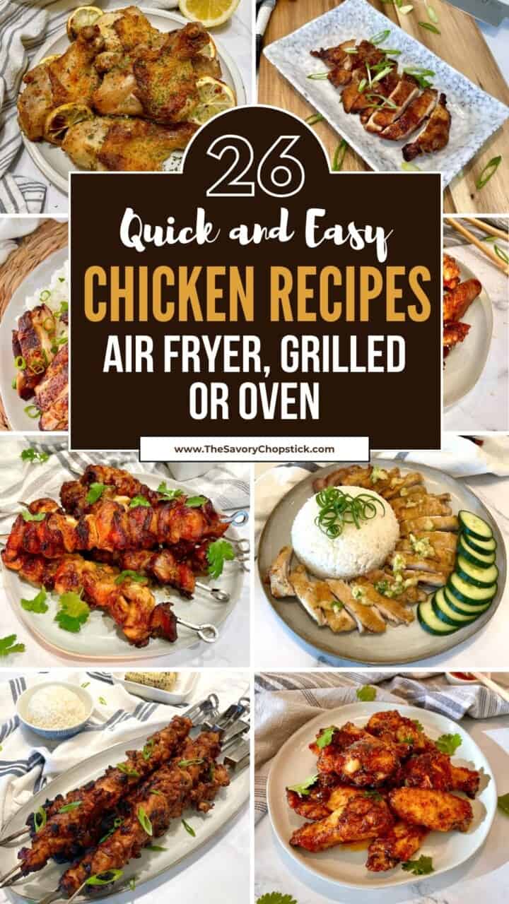 26 Quick and Easy Chicken Recipes | Air Fryer, Grilled or Oven – The ...